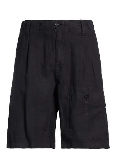 C.P. COMPANY Linen Bermuda Shorts - Blue
