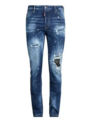 Dsquared2 Tapered Jeans With Distressed Details - Blue
