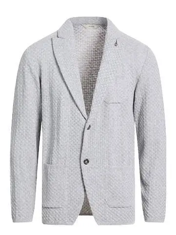 PAOLONI Single-breasted Blazer With Patch Pockets - Grey