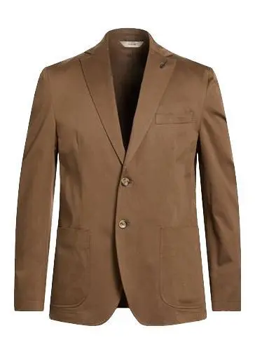 PAOLONI Blazer Chocolate Size Cotton, Elastane - Brown