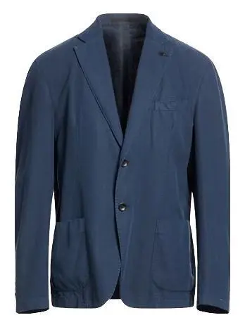 PAOLONI Blazer Midnight Size Cotton, Linen - Blue