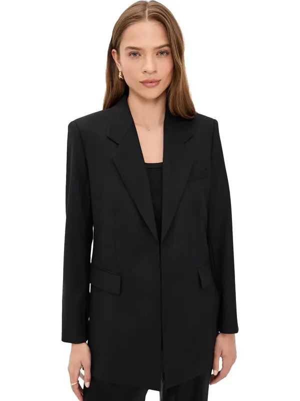 Theory Relaxed Slash Blazer - Black