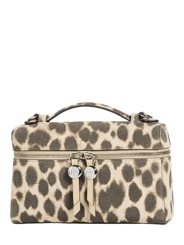 Tory Burch Romy Suede Top Handle Bag - Cheetah Spots