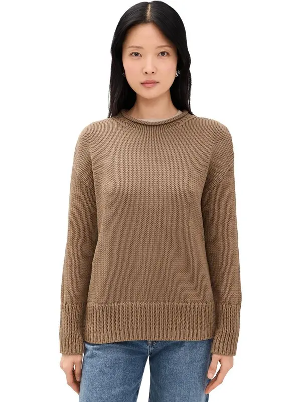 LA LIGNE Solid Marina Sweater - Tan