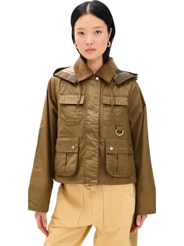 Barbour Liza Wax Jacket - Sand/dress