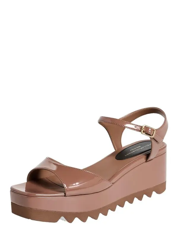 Stella McCartney Elyse Patent Sandals - Macaroon