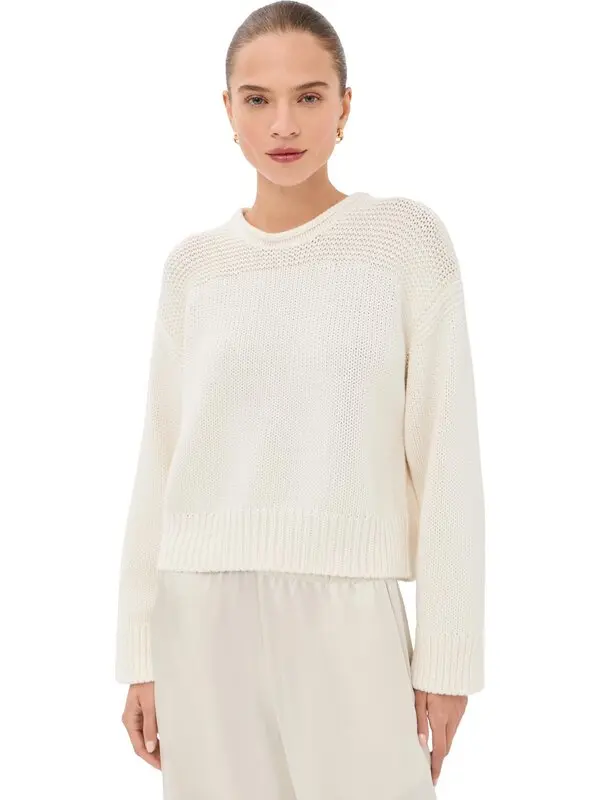 Sablyn Sutton Slouchy Pullover - Gardenia