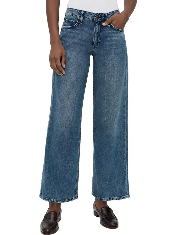 Rag & Bone Featherweight Saige Ankle Straight Jeans - River