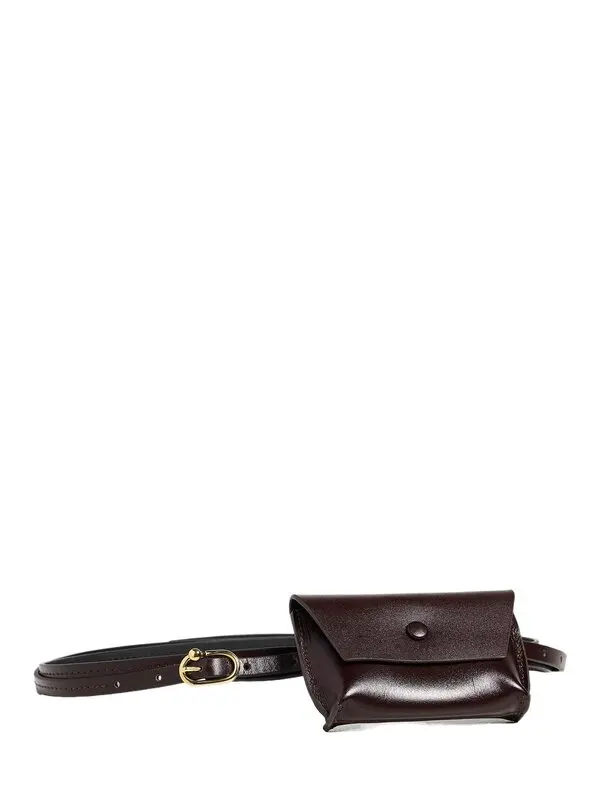 Rachel Comey Calfskin Wrap Belt With Pouch - Auburn