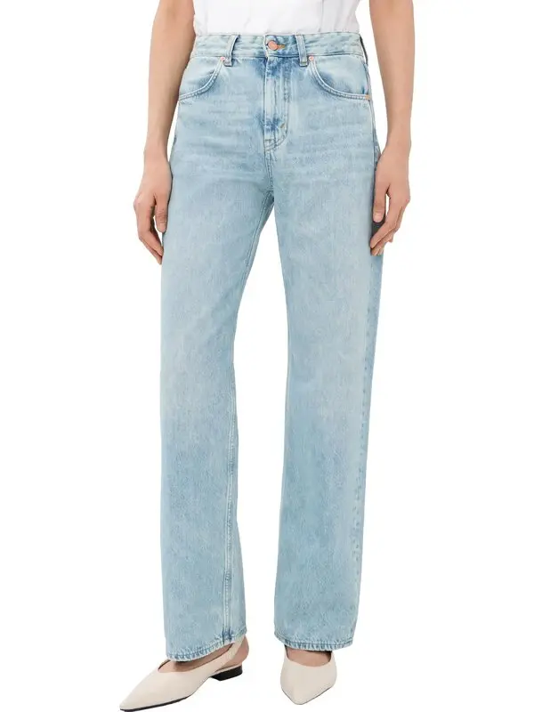 Bite Studios Ease Cotton Denim Jeans - Brushed Light Blue