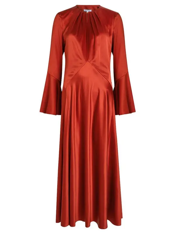 Veronica Beard Ezri Silk-blend Midi Dress - Red