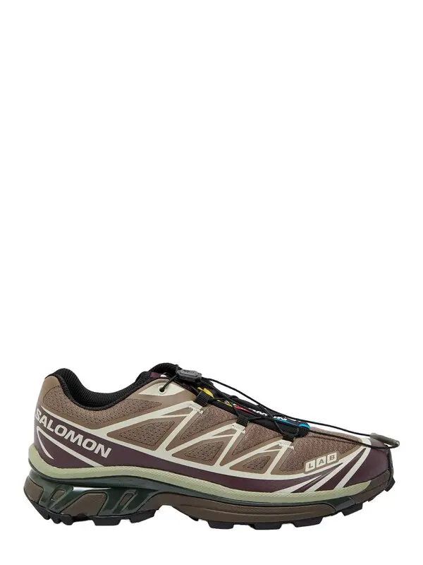 SALOMON Xt-6 Panelled Mesh Sneakers - Brown
