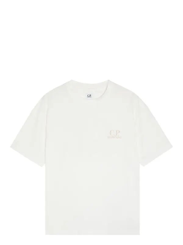 C.P. COMPANY Logo Print Cotton T-shirt - White