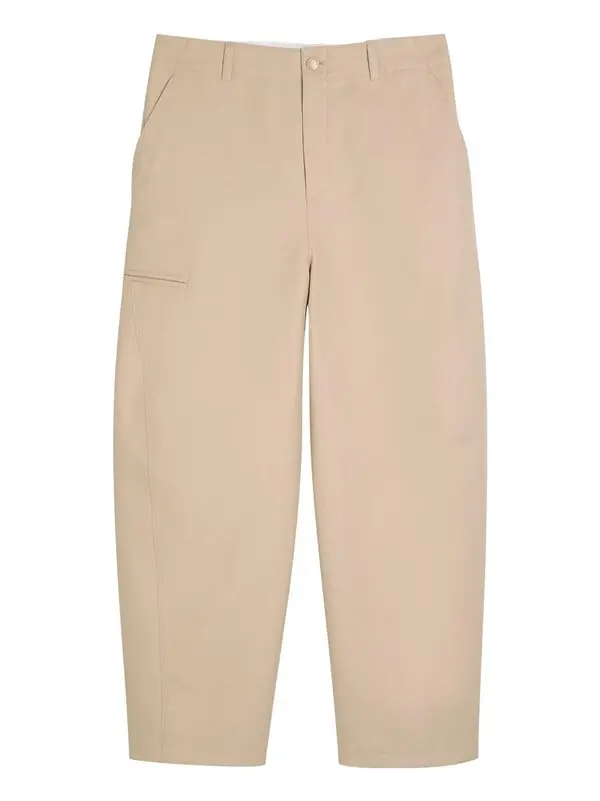 Givenchy Wide-leg Cotton Trousers - Beige