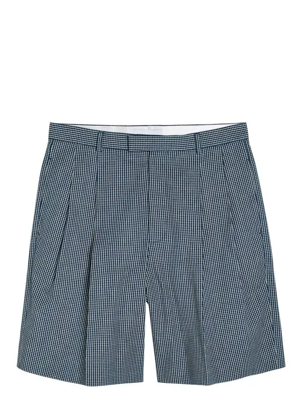 Givenchy Checked Cotton Shorts - White