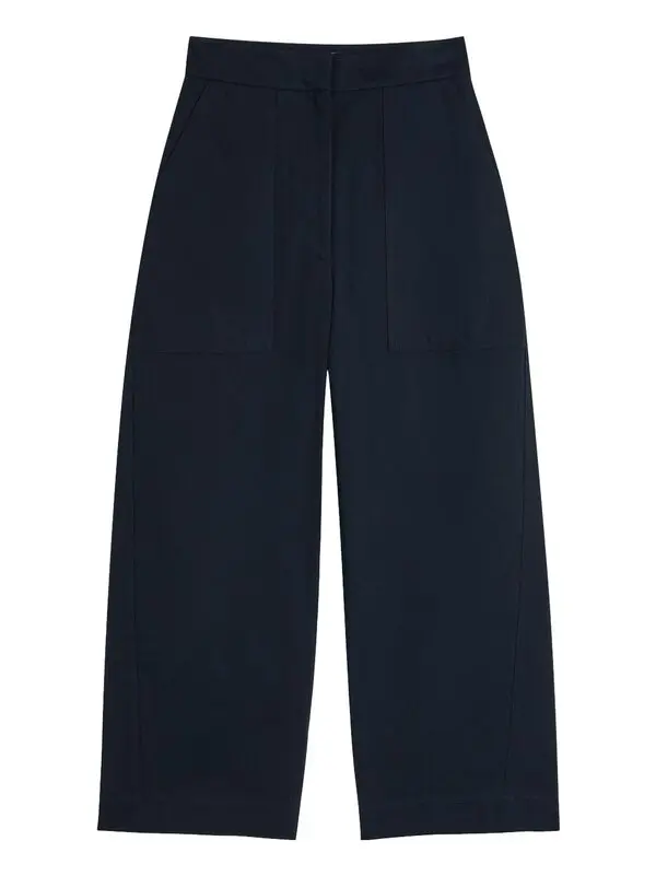 Studio Nicholson Straight-leg Cotton Trousers - Dark Purple