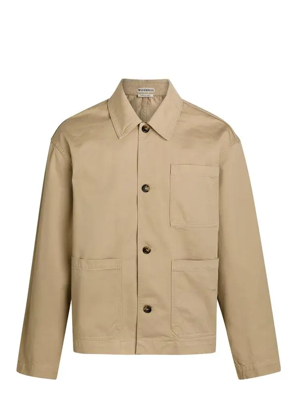 JW Anderson Patch Pocket Cotton Jacket - Beige