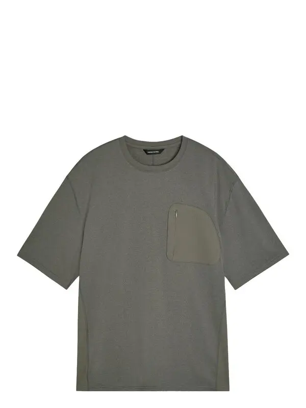 HIKING PATROL Panelled Stretch-jersey T-shirt - Grey
