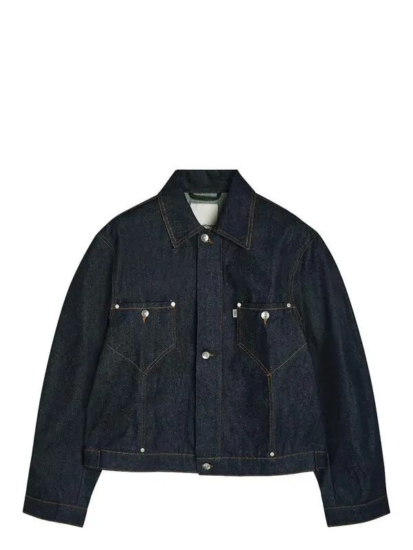 You Must Create Panelled Denim Trucker Jacket - Indigo
