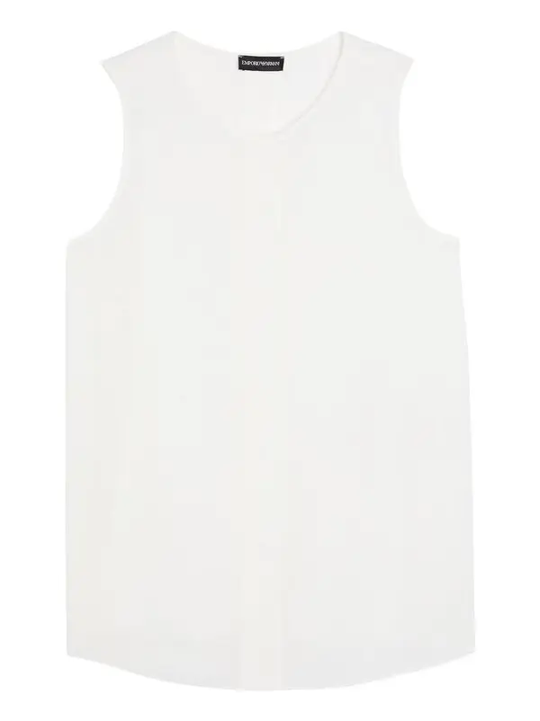 Emporio Armani Crepe Top - White