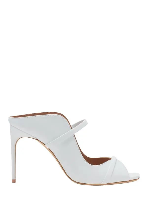 MALONE SOULIERS Nappa Leather Noah Heeled Sandals - White