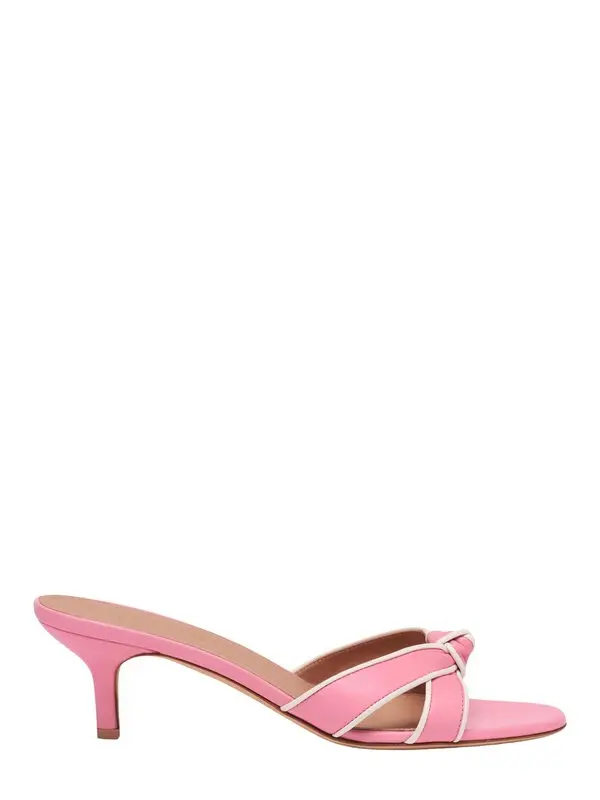 MALONE SOULIERS Leather Raquel Heeled Sandals 45 - Pink