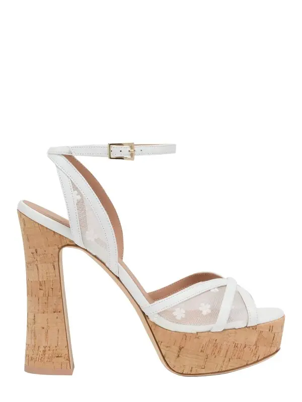 MALONE SOULIERS Sylvie Platform Sandals 125 - White