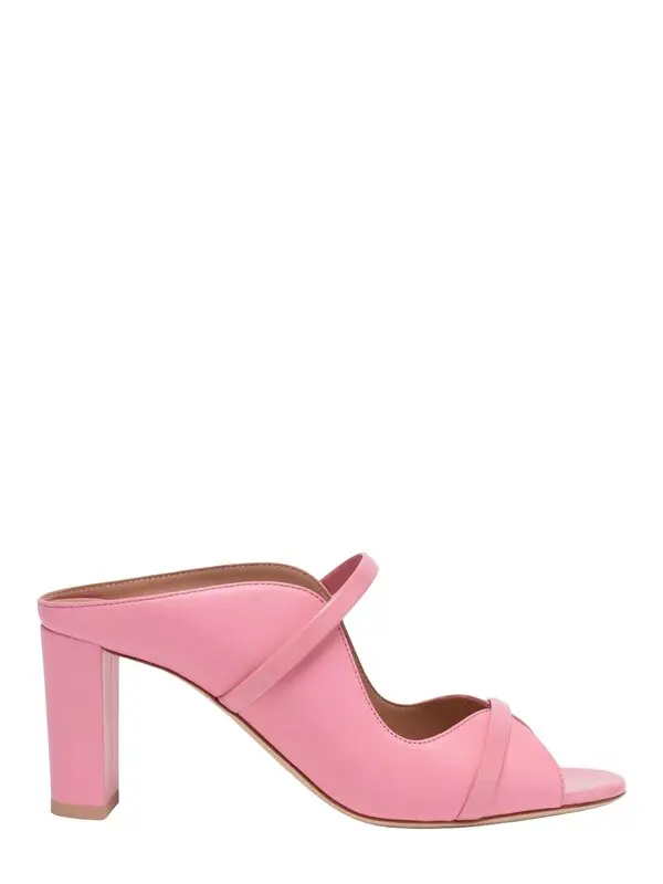 MALONE SOULIERS Norah 70 Heeled Leather Sandals - Pink