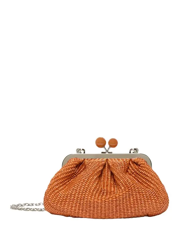 Max Mara Small Woven Pasticcino Clutch - Pink