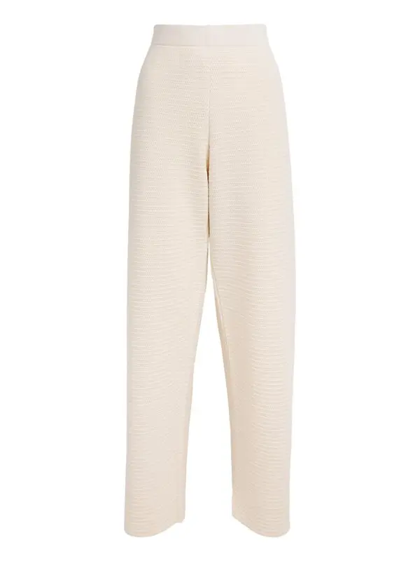Fabiana Filippi Wool-cotton Wide-leg Trousers - Ivory