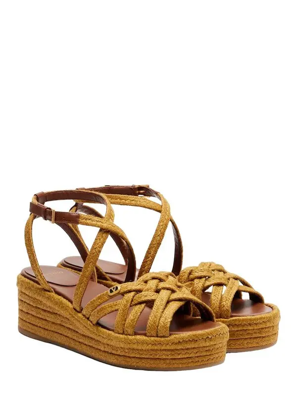 Valentino Garavani Bribri Espadrille Sandals - Yellow