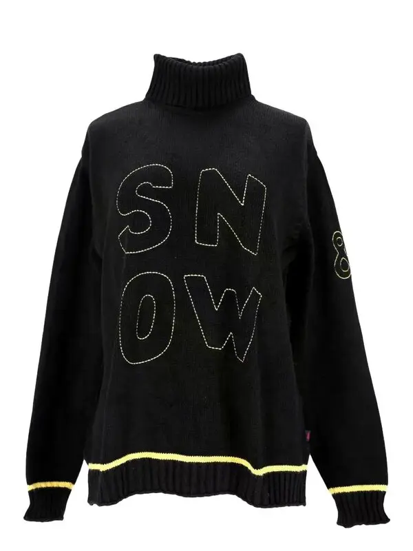 Dolce & Gabbana High-neck Embroidered Sweater - Black