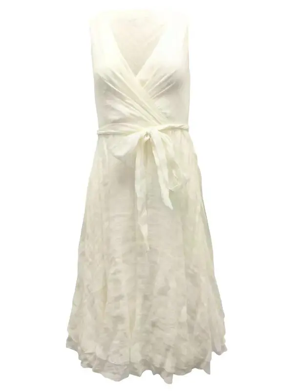 Polo Ralph Lauren Tie-waist Midi Dress - Neutrals