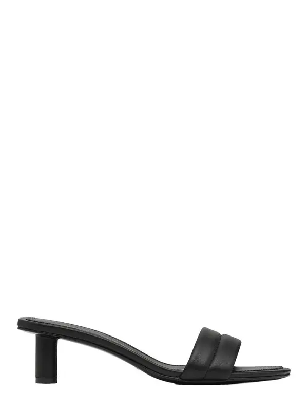 ST AGNI Stitch Detail Heel - Black