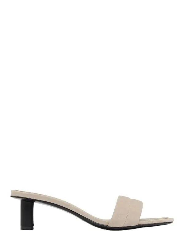 ST AGNI Suede Stitch Detail Heel - Rock