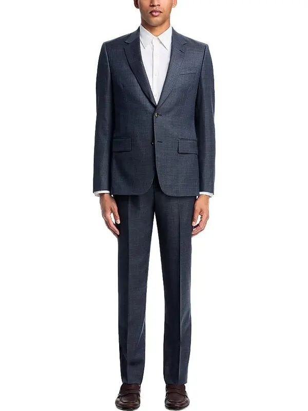 Paul Smith Soho Canvas Sharkskin Extra Slim Fit Suit - Grey/ Blue