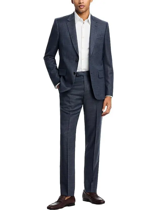 Paul Smith Soho Canvas Sharkskin Extra Slim Fit Suit - Grey/ Blue