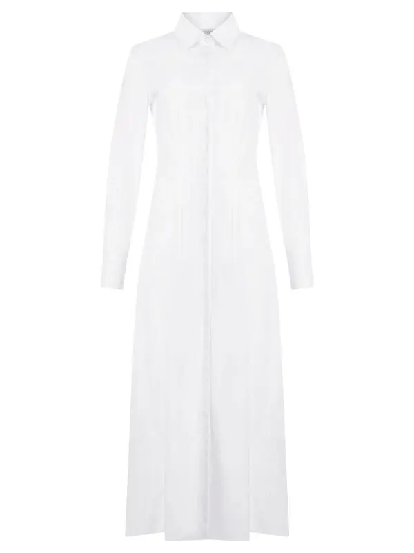 Gabriela Hearst Eugene Maxi Shirtdress - White