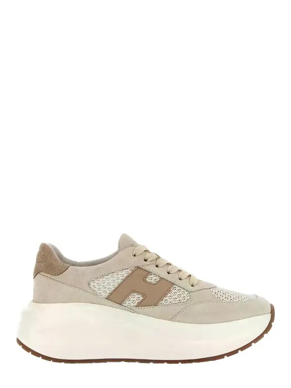 Hogan H696 Chunky Runner Sneakers - Neutrals
