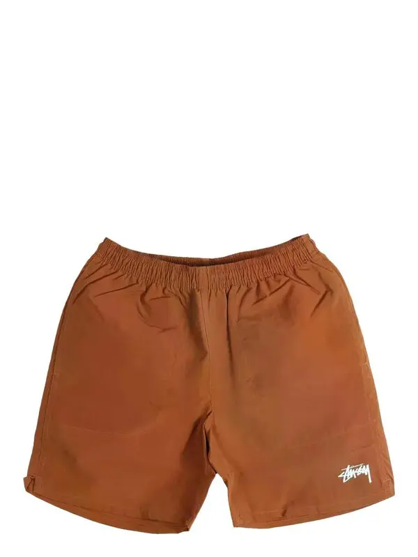 StÜssy Water Logo-print Shorts - Brown