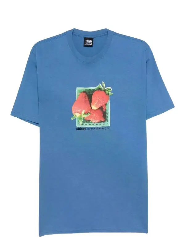 StÜssy Berries Printed T-shirt - Blue