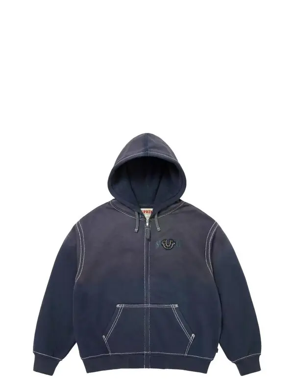 Supreme Zip-up Hoodie - Blue