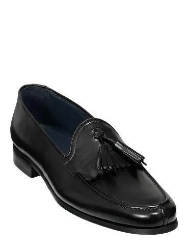 PAUL FREDRICK Lennon Kiltie Tassel Loafer - Black
