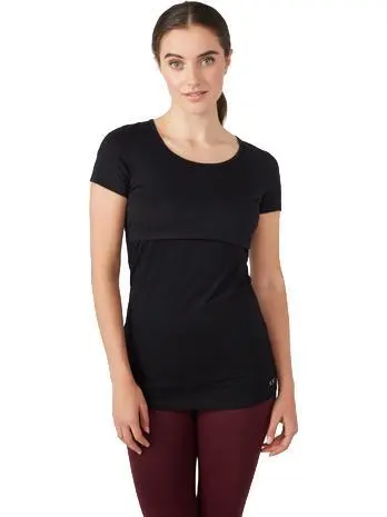 MODERN ETERNITY Maternity & Nursing Top - Black