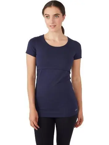 MODERN ETERNITY Maternity & Nursing Top - Navy