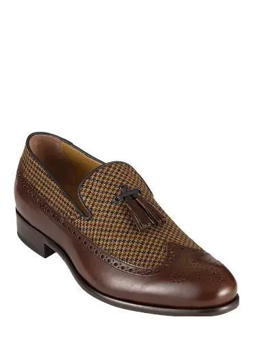 PAUL FREDRICK Tassel Loafer - Brown Multi