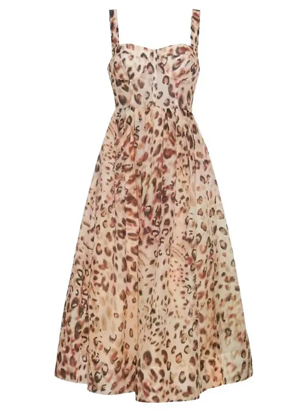 Cara Cara Pheobe Bustier Printed Dress - Neutrals