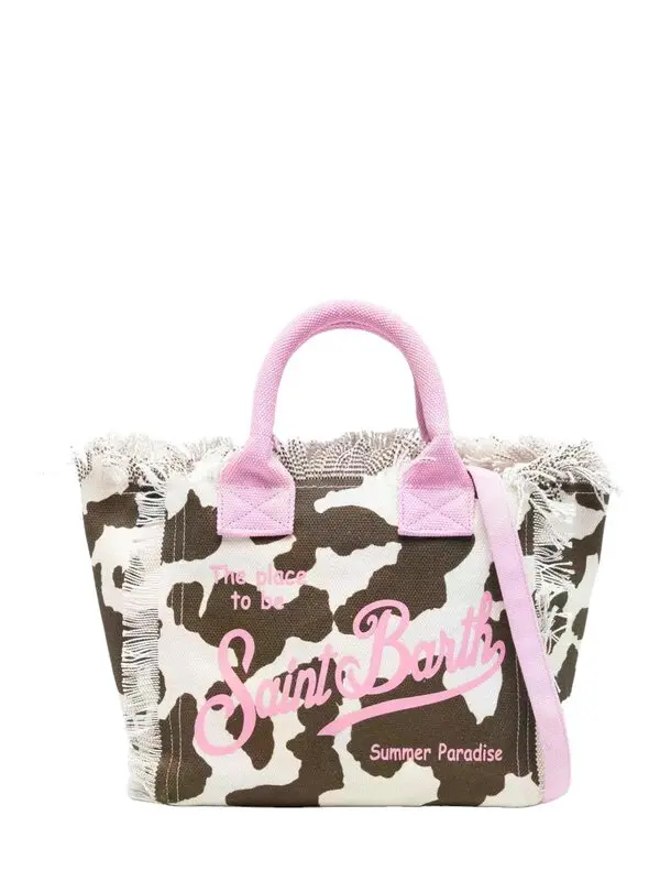 MC2 SAINT BARTH Cow Print Bag - Neutrals
