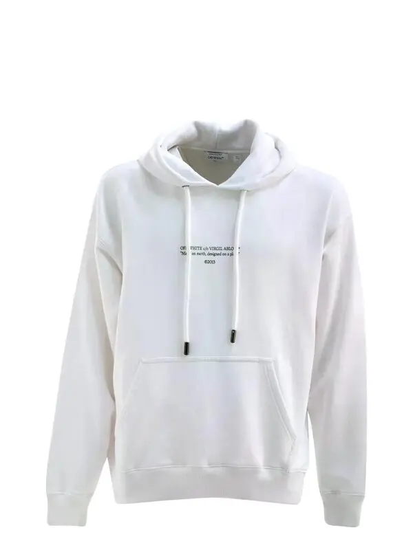 Off-White Logo-detail Hoodie - White