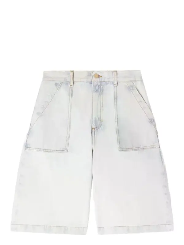 Sandro Faded Denim Shorts - Blue